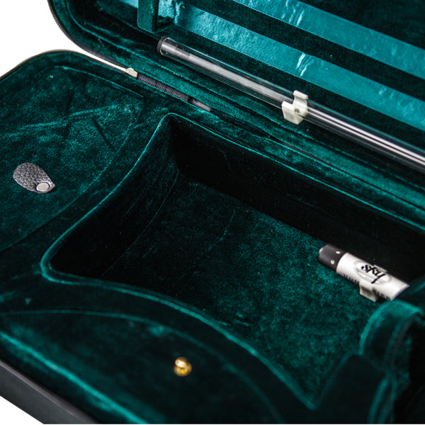 SKY SS100 Series 4/4 Violin Oblong Case with Hygrometer Black/Green ...