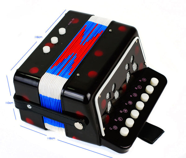 SKY Accordion Blackberry Color 7 Button 2 Bass Kid Music Instrument ...